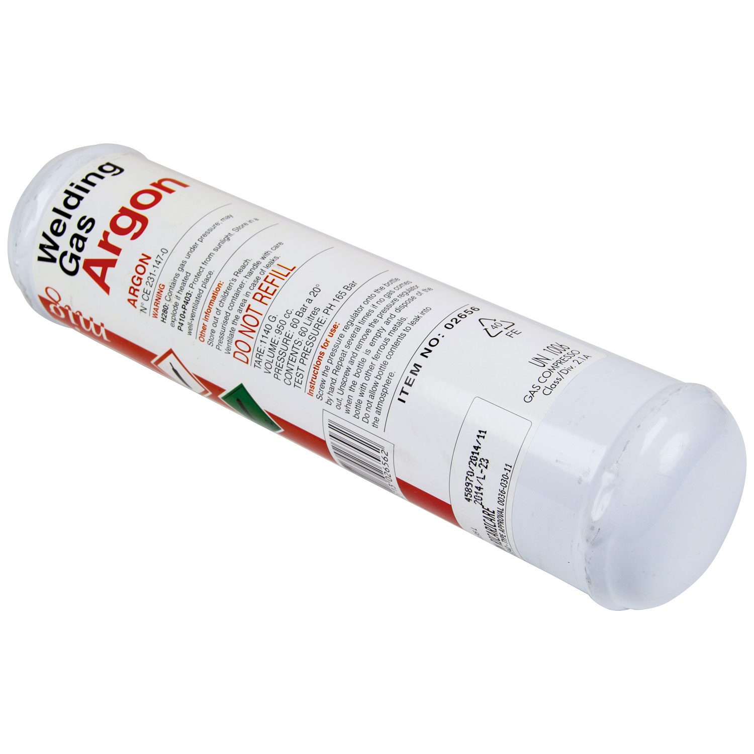 SIP 390g Argon Disposable Gas Bottle | Poolewood