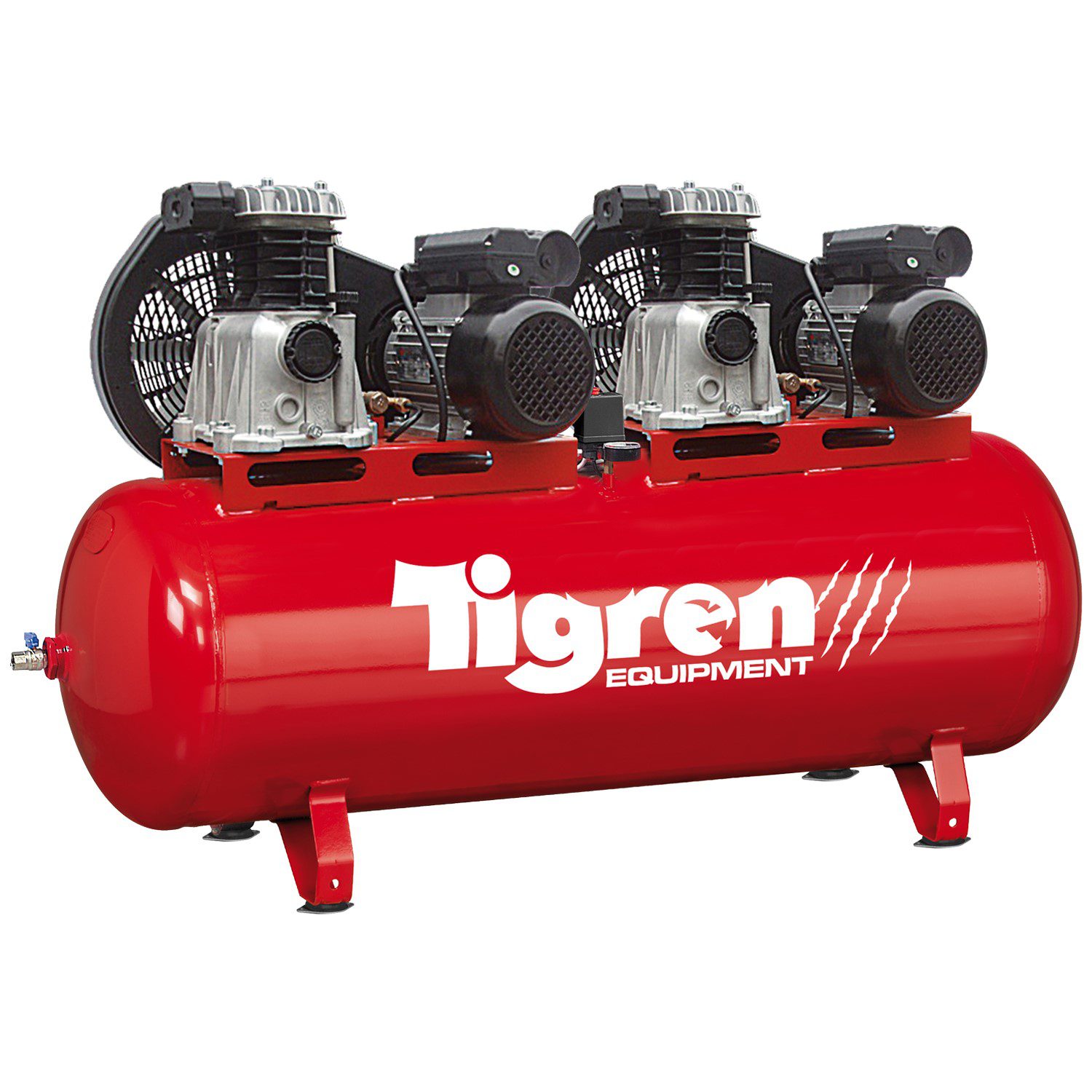 TIGREN 270ltr Tandem Belt-Driven Compressor | Poolewood